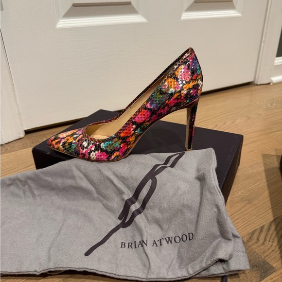 Brian Atwood | Shoes | Brian Atwood Vibrant Floral Heels | Poshmark